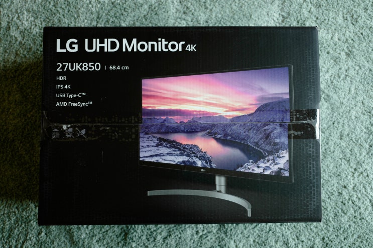 LG 27UK850 - HDR, IPS, 4K, UHD, AMD FreeSync 지원 모니터 개봉기 (feat. USB-C ...