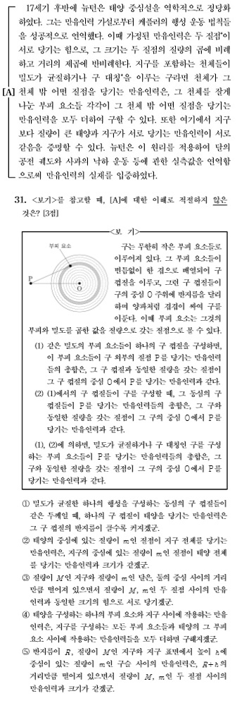 이번 수능 국어 31번은 정말 이 세상에 나오지 말아야 할 문제였나? : 네이버 블로그