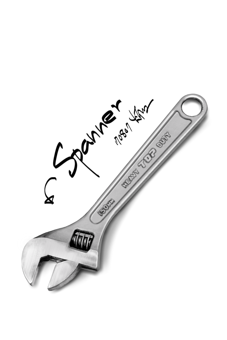 스페너 : drawing spanner with iPad procreate : 네이버 블로그