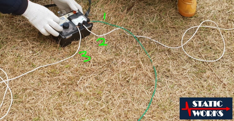 접지저항측정_전위 강하법 (three terminal method / two terminal method), 정전기접지 ...