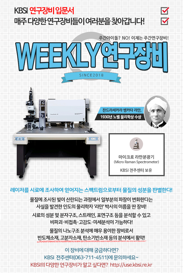 [KBSI 'WEEKLY 연구장비(36)'] 마이크로 라만분광기 : 네이버 블로그