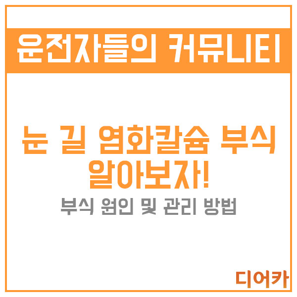 눈 길 자동차 부식 방지하기 제설용 염화칼슘 제거하기 네이버 블로그