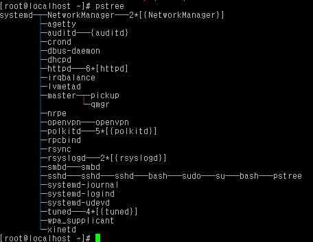리눅스-프로세스 관계 확인 pstree : 네이버 블로그