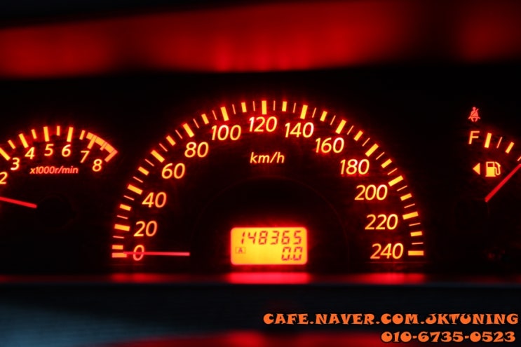 SM7 넌아트 계기판LED 레드컬러작업 : 네이버 블로그