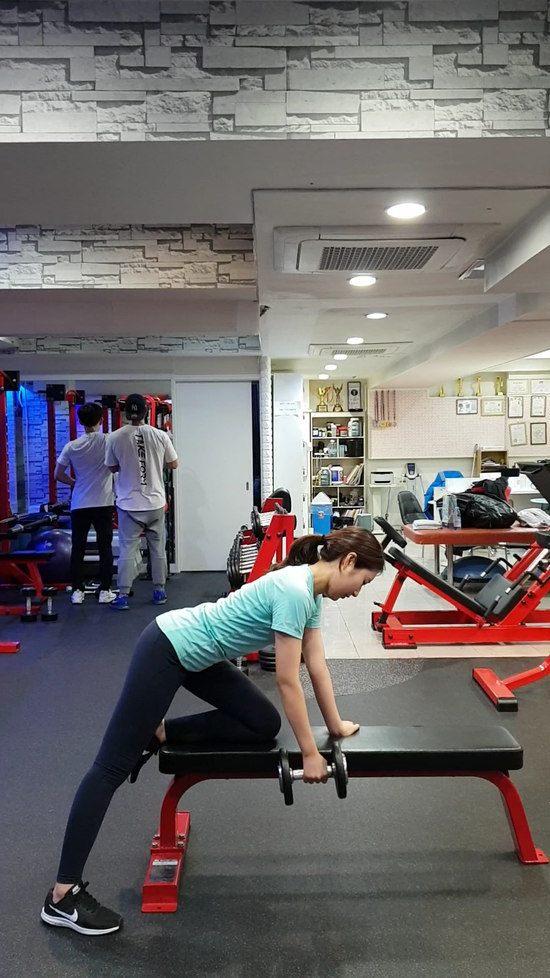 창동역pt 원 암 덤벨로우 등근육 운동 창동개인피티 사진 네이버 블로그