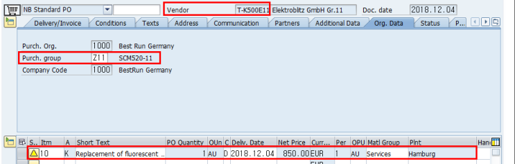 21. Create a PO for Services : 네이버 블로그