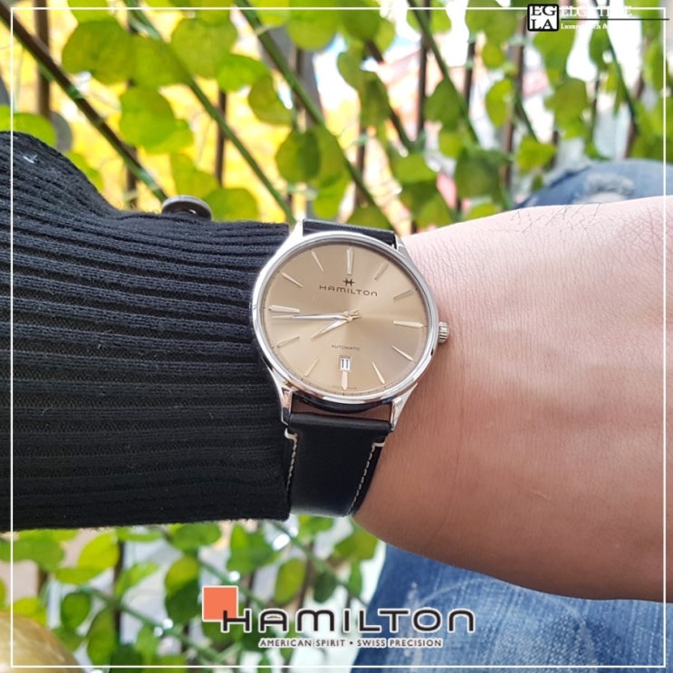 해밀턴 Jazzmaster Thinline Auto H38525721 재즈마스터 씬라인 오토매틱 가죽시계 스와치그룹코리아정품 ...