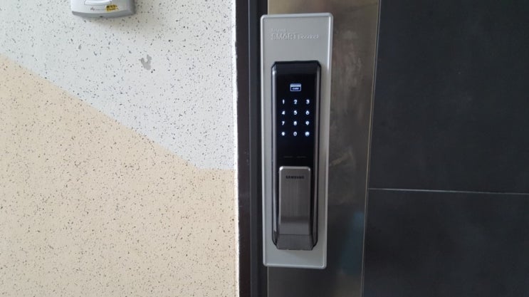 군산 제일아파트 삼성 도어락 SHP-DP710 설치 삼성스마트도어록 스토어 소룡동열쇠집 : 네이버 블로그