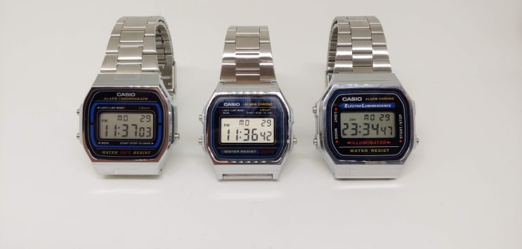 [시계]카시오 CASIO A158 / A164 / A168 시계 비교 : 네이버 블로그