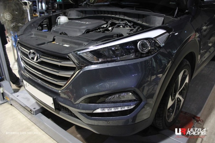 현대 올 뉴 투싼 TL 울트라레이싱 스트럿바, 하체보강, Hyundai Tucson 3rd Gen TL Ultra Racing ...