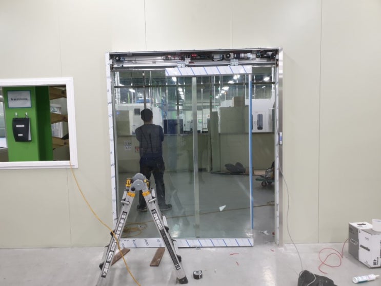 충주자동문 충주산업단지 공장내 편개자동문시공설치 : 네이버 블로그