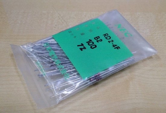 1W 2.4V. 2.4V1W . RD2.4F-B2. DO-41. NEC. ZENER DIODE. 제너다이오드. 동환전자 ...