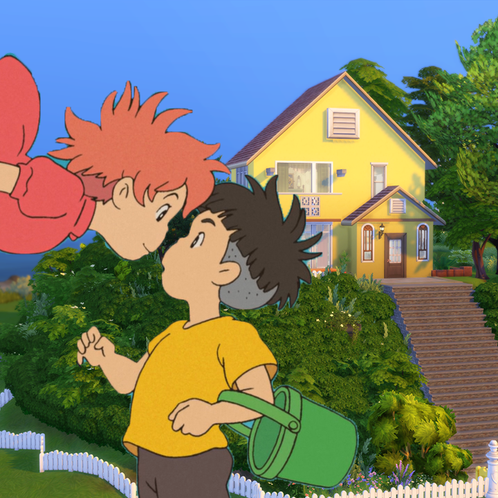 지브리의 인어공주, 벼랑위의 포뇨 속 소스케의 집 Ghibli_Ponyo_Sosuke's House | 심즈4 건축 수피아 ...