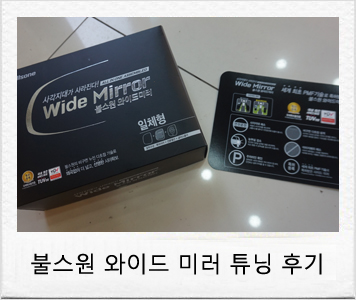 싼타페TM 불스원 와이드미러 일체형 BSD 타입 튜닝 후기 : 네이버 블로그