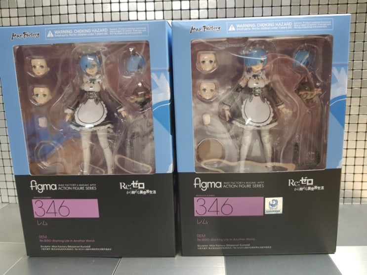 피그마 346 렘 스티커 없어도 정품?정품!(figma 346 rem、 how to distinguish if it is ...