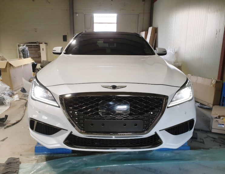 "제네시스G80스포츠개조" 제네시스DH->G80으로 변신 ! / 남양주장인 / 카이튜닝 : 네이버 블로그