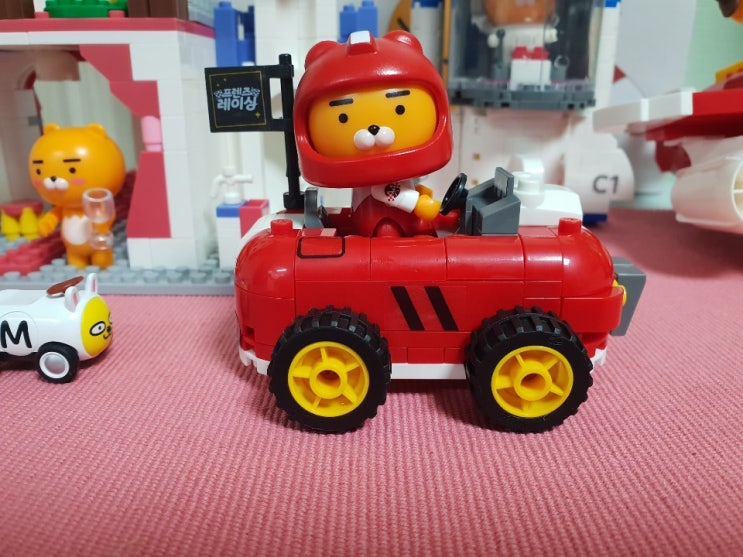 카카오프렌즈 프렌즈샵 브릭피규어 레고만들기-브릭피규어 프렌즈레이싱 카트라이언 나노블럭(카카오톡프렌즈샵/카카오 라이언) : 네이버 블로그