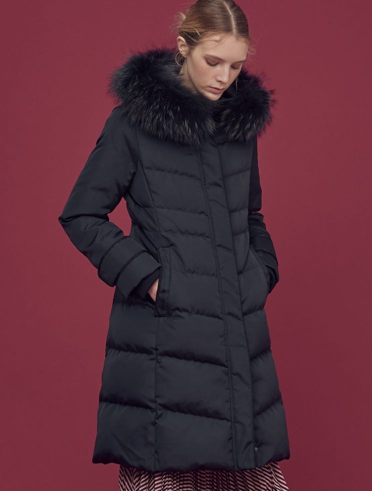 빈폴레이디스 18FW [ANNIE DOWN] 블랙 옥스포드 애니다운 BF8X38U045 : 네이버 블로그