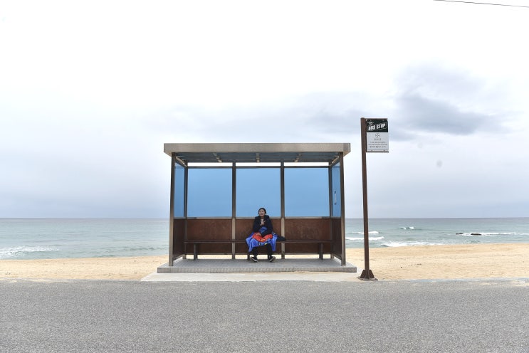 방탄소년단 정류장 BTS BUS STOP 봄날 촬영장소 주문진 향호해변 : 네이버 블로그