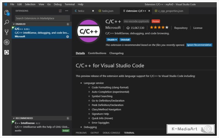 [개발환경] Visual Studio Code w/ MinGW [설치 및 간단사용] (181226) : 네이버 블로그