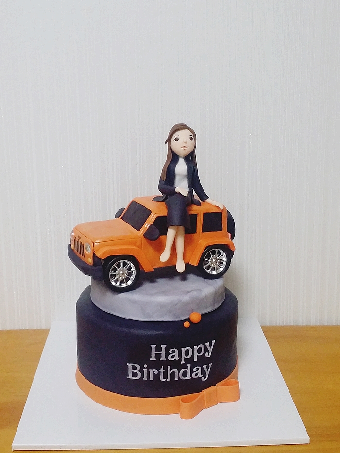 Jeep와 여친케이크자동차케이크 ♥창원마산진해김해장유수제케익 로지즈케이크 슈가크래프트♥ 네이버 블로그