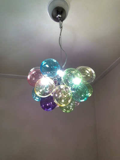 [ Ceiling Lamp Gross 조명 설치기사] 풍선 모양의 독특한 조명 설치하고 왔습니다 : 네이버 블로그