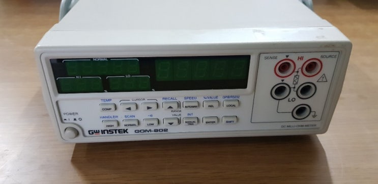 밀리옴미터 , GWINSTEK , GOM-802, DC Mili-ohm meter, 고정밀프로그래머블 DC 밀리옴미터 : 네이버 블로그