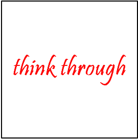 think through 의미, 예문 : 네이버 블로그