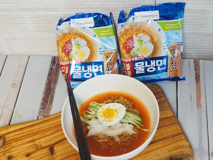 여름엔 풀무원 생면식감 탱탱쫄면 And 꼬불꼬불 물냉면 즐겨요 네이버 블로그