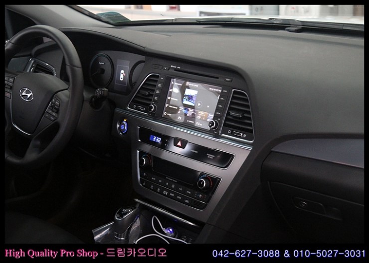 [대전 네비매립] LF소나타 하이브리드 JY커스텀 N7000라이브 네비게이션 매립(스마트폰 무선미러링 적용) # 드림카오디오 : 네이버 블로그