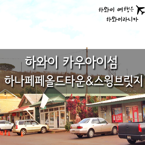하와이여행 하와이라니카 하와이 카우아이 하나페페올드타운and스윙브릿지feat카우아이 가볼만한곳카우아이여행지 네이버 블로그