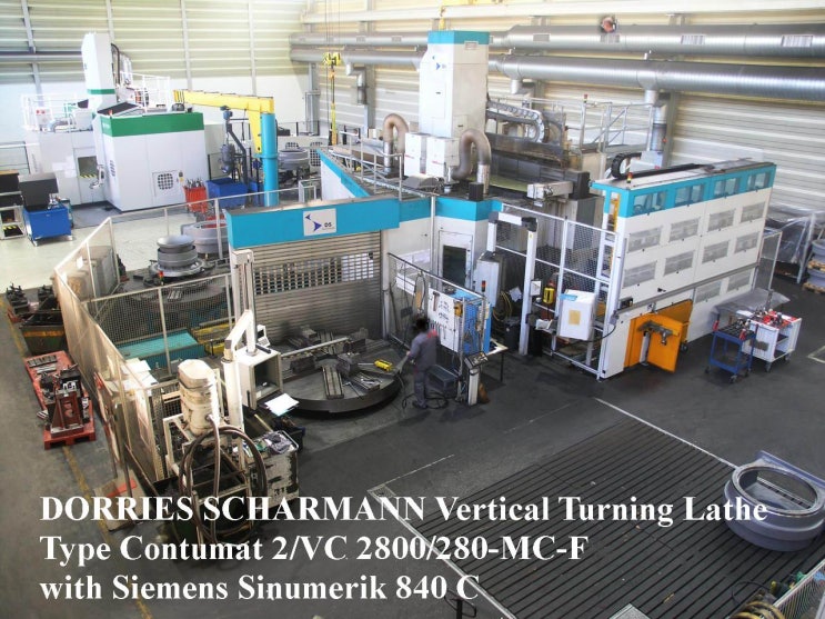 DORRIES SCHARMANN Type Contumat 2/VC 2800/280-MC-F Vertical Turning ...