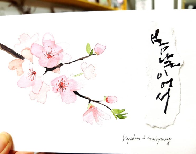 사순절봄날이어서혜담글씨일산캘리그라피파주캘리그라피김포캘리그라피캘리그라피자격증한국캘리그라피아트협회수채화 네이버 블로그