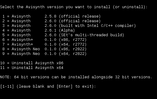 Universal Avisynth Installer [2019-04-10] - Avisynth 통합 설치 : 네이버 블로그