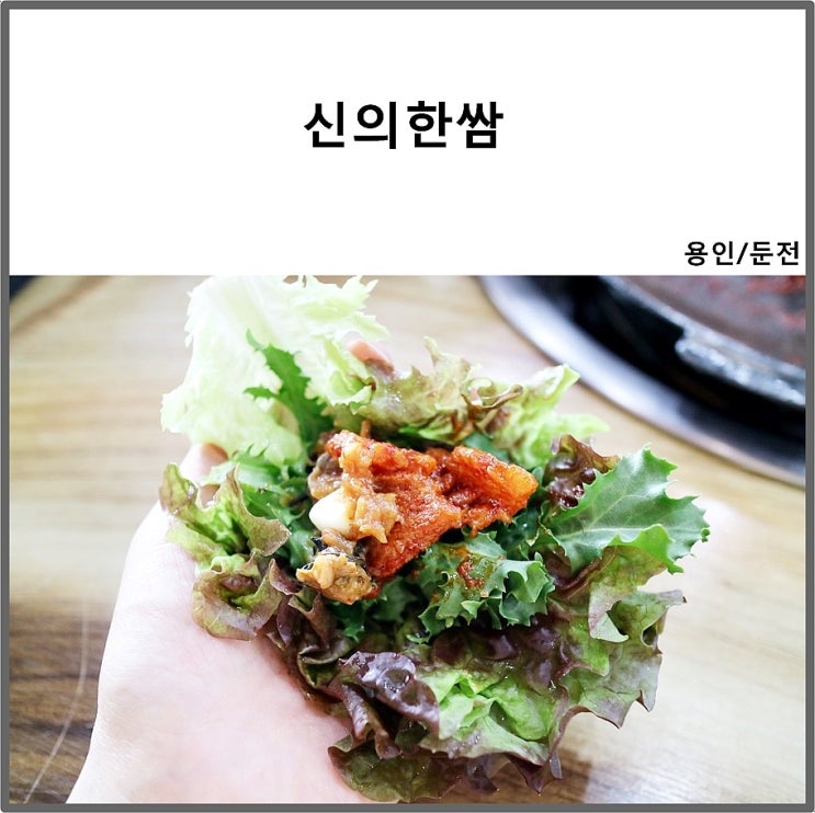 에버랜드 근처 맛집 ♪ 박막례할머니 큰딸이 운영하는 둔전 신의한쌈 네이버 블로그