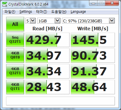 [Crystal Mark] 하드디스크 읽기, 쓰기 속도 측정하기 : 네이버 블로그