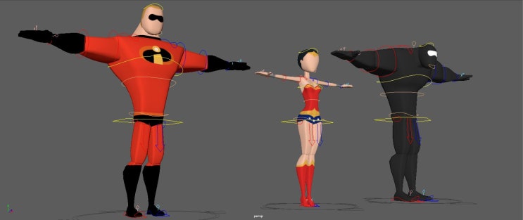 Body Mechanic Rigs - 인크레더블, 원더우먼, 닌자 텍스쳐 : 네이버 블로그