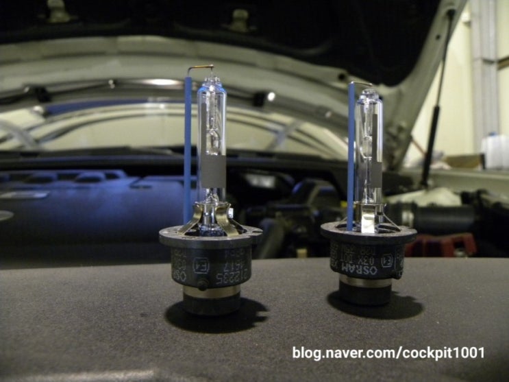 일산 르노삼성 SM7 뉴아트 D2R HID 라이트전구 교환,오스람쿨블루 정품 전문점,가짜 오스람쿨블루가 많이 있네요 : 네이버 블로그