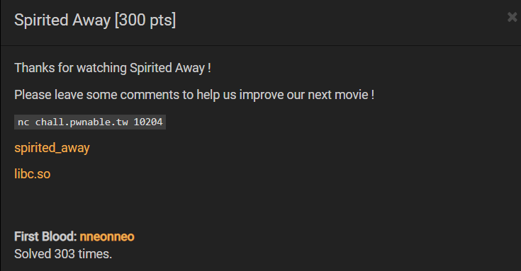 [pwnable.tw] Spirited Away (house of spirit) : 네이버 블로그