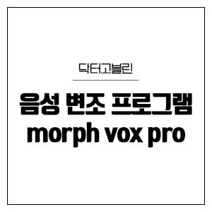 목소리 변조프로그램 morph vox pro와 디스코드 : 네이버 블로그