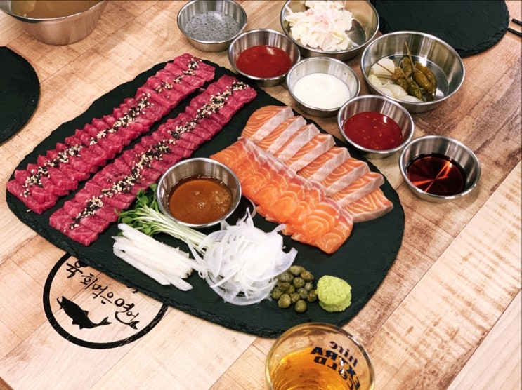 마곡술집 발산 육회는 육회먹은연어가 진리 네이버 블로그