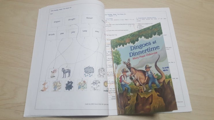 Magic Tree House 매직트리하우스 20. Dingoes at Dinnertime 오랜만에 읽었네요 : 네이버 블로그