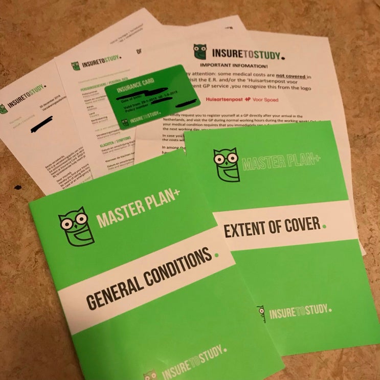 [네덜란드 교환학생] 보험 / 보험금 받기 / Insure to Study : 네이버 블로그