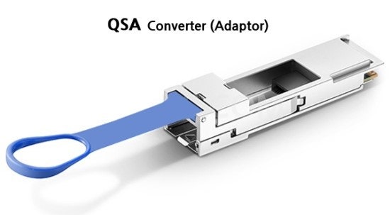 [엑사통신] QSA 변환 컨버터(어댑터)로 40G/100G 포트를 10G/ 25Gb / s 포트로 전환-GBIC,지빅 ...