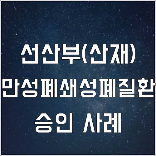 광업소 선산부 만성폐쇄성폐질환 승인 사례장해 7급 산재 네이버 블로그