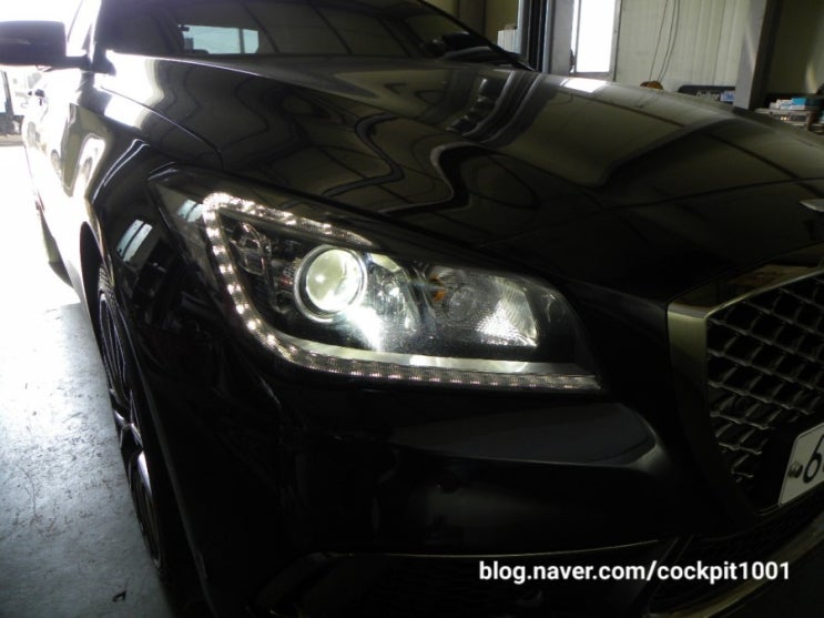 일산 제네시스dh g80 hid 순정보다 20% 더 밝고 시인성 좋은 오스람쿨블루 어드벤스 6000k : 네이버 블로그