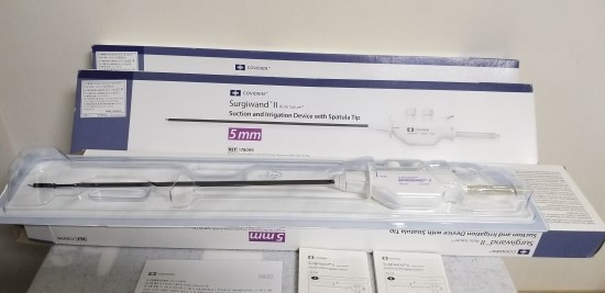 [중고의료기 종합센터]미사용 발조절식 5mm 전기수술기용전극 Covidien Surgiwand 2 AutoSuture ...