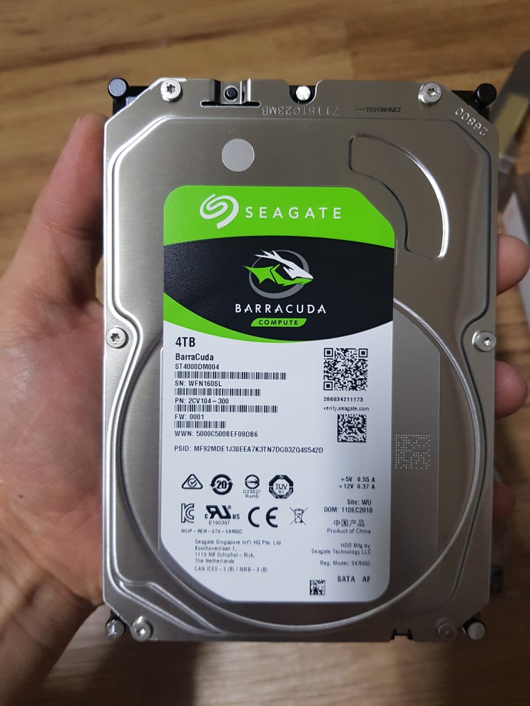 씨게이트 4TB HDD 하드디스크 구입 및 장착 후기 (총 ￦132,500) : 네이버 블로그