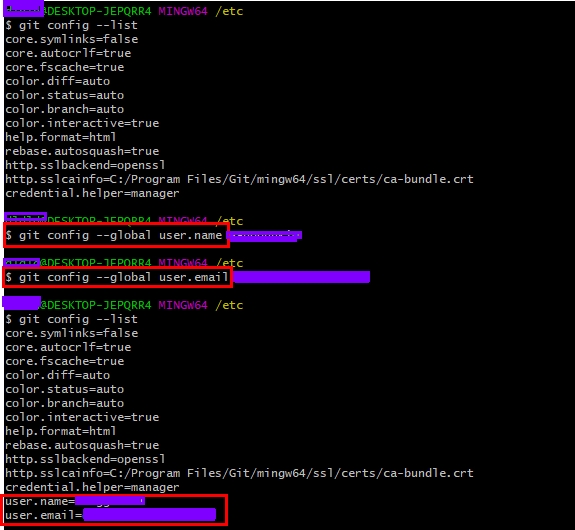 git을 처음 설치하면(git config) : 네이버 블로그