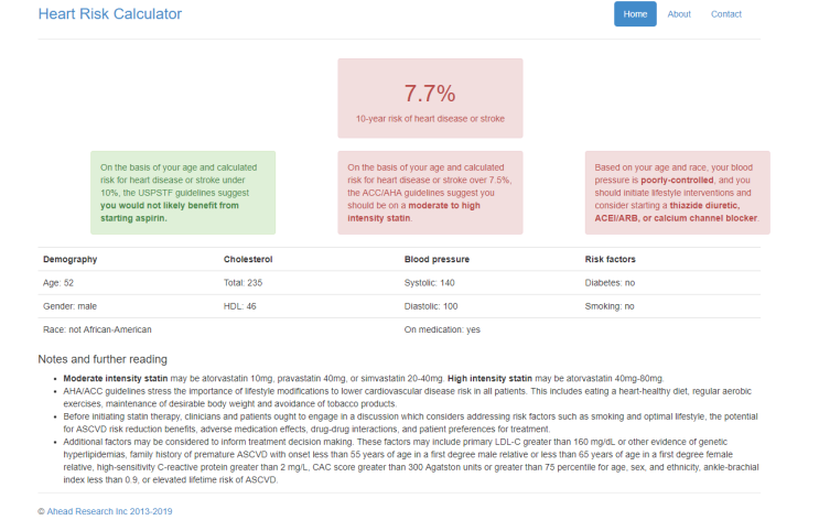Calculate your 10-year risk of heart disease or stroke using the ASCVD ...